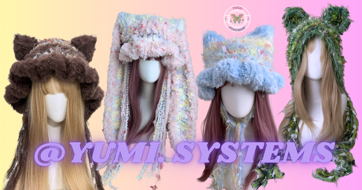 Yumi Systems | Handmade Y2K Knits & Fluffy Cat Ear Hats (Evolorna ...